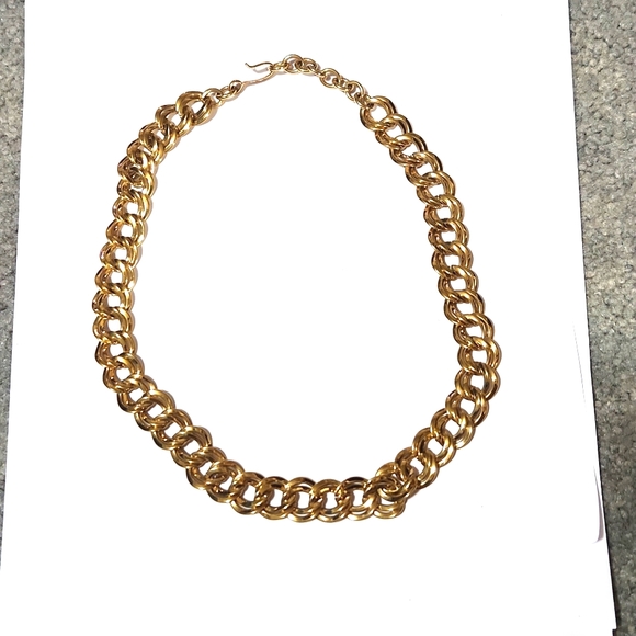 Monet | Jewelry | Beautiful Vintage Signed Monet Double Link Chain Gold ...